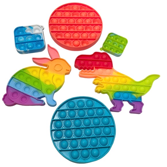 Unknown | Toys | Fidget Toys X6 Dinosaur Bunny Rabbit Pop It Bubble ...
